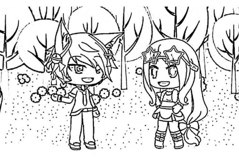 Desenhos de Gacha Life para colorir. Imprimir Grande coleção