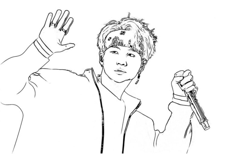 BTS Coloring Pages. Print for free 120 Unique Images