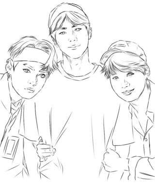 BTS Coloring Pages. Print for free 120 Unique Images
