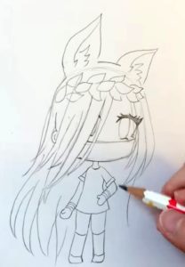 How to draw Gacha Life. Pencil Drawing, 20 lessons