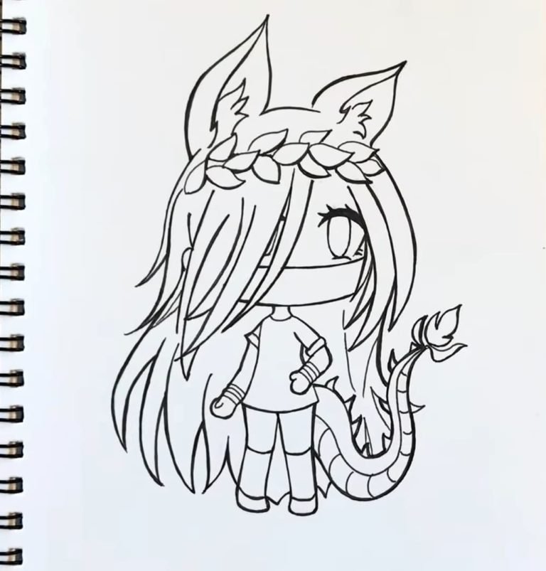 How to draw Gacha Life. Pencil Drawing, 20 lessons