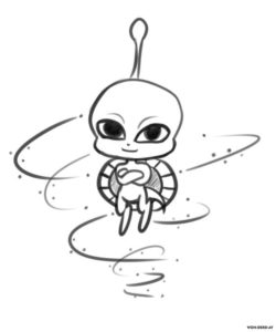 Coloring Pages Kwami. Miraculous Ladybug and Cat Noir. Print Free