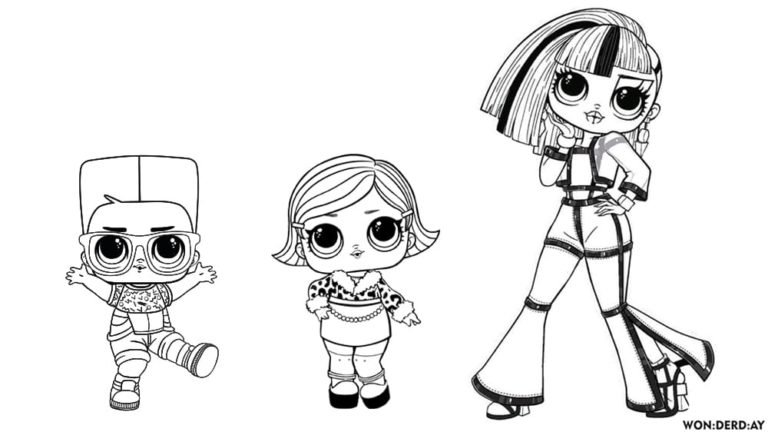 LOL Surprise Dolls Coloring Pages | WONDER DAY