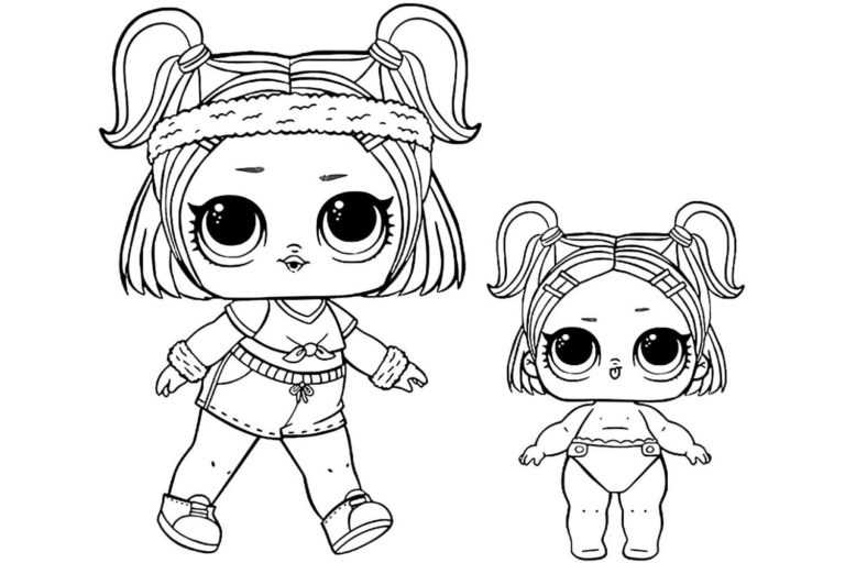 LOL Surprise Dolls Coloring Pages | WONDER DAY