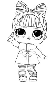 LOL Surprise Winter Disco coloring pages. Print dolls and pets