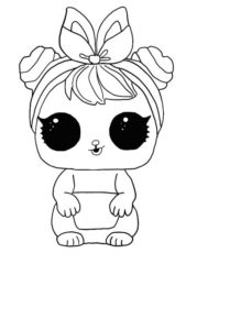 LOL Surprise Winter Disco coloring pages. Print dolls and pets