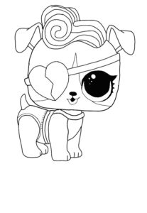LOL Surprise Winter Disco coloring pages. Print dolls and pets