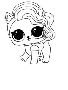 LOL Surprise Winter Disco coloring pages. Print dolls and pets