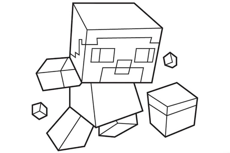 100 Minecraft Coloring Pages. Print or download | WONDER DAY — Coloring ...