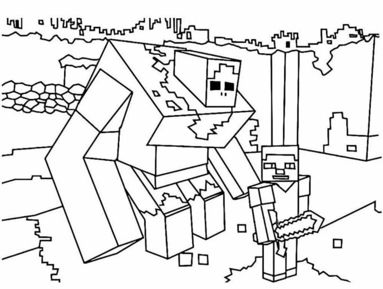 100 Minecraft Coloring Pages. Print or download | WONDER DAY — Coloring ...