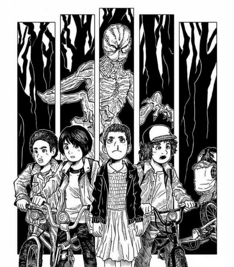 Stranger Things Coloring Pages. Top Collection. Print for free