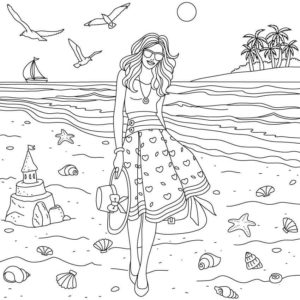 Coloring Pages Summer. 110 Images for Kids | WONDER DAY — Coloring ...