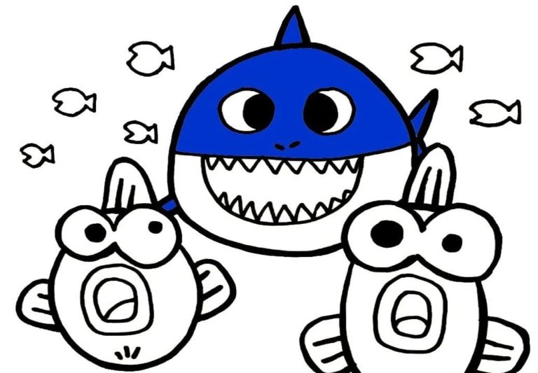 Baby Shark Coloring Pages - 50 Printable coloring pages