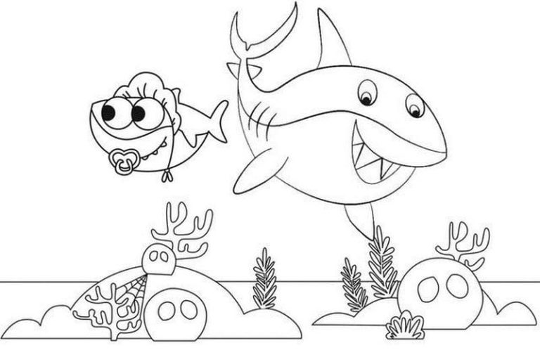 Baby Shark Coloring Pages 50 Printable Coloring Pages