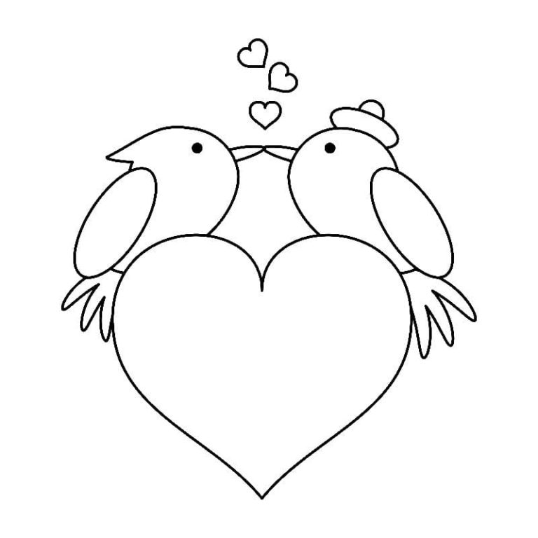Desenhos de Amor para colorir. 100 Imagens bonitas Grátis