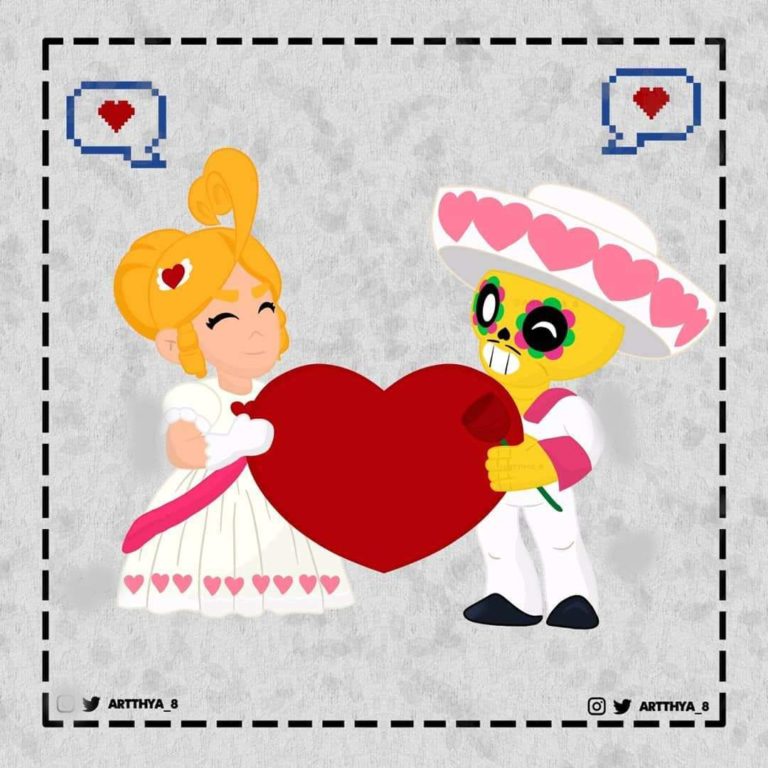 Brawl Stars Couples Image. Fan Art Brawl Stars Love