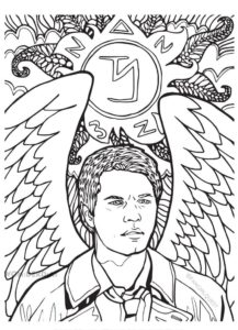 Coloring Pages Supernatural. Best collection, Print A4