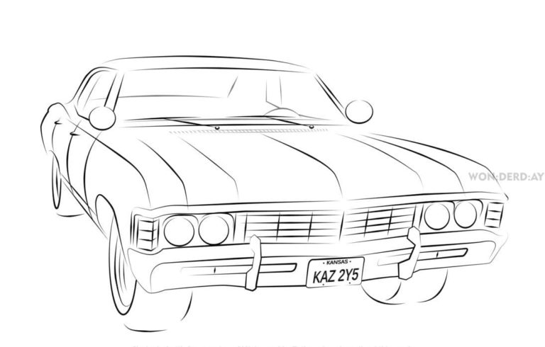 Coloring Pages Supernatural. Best collection, Print A4