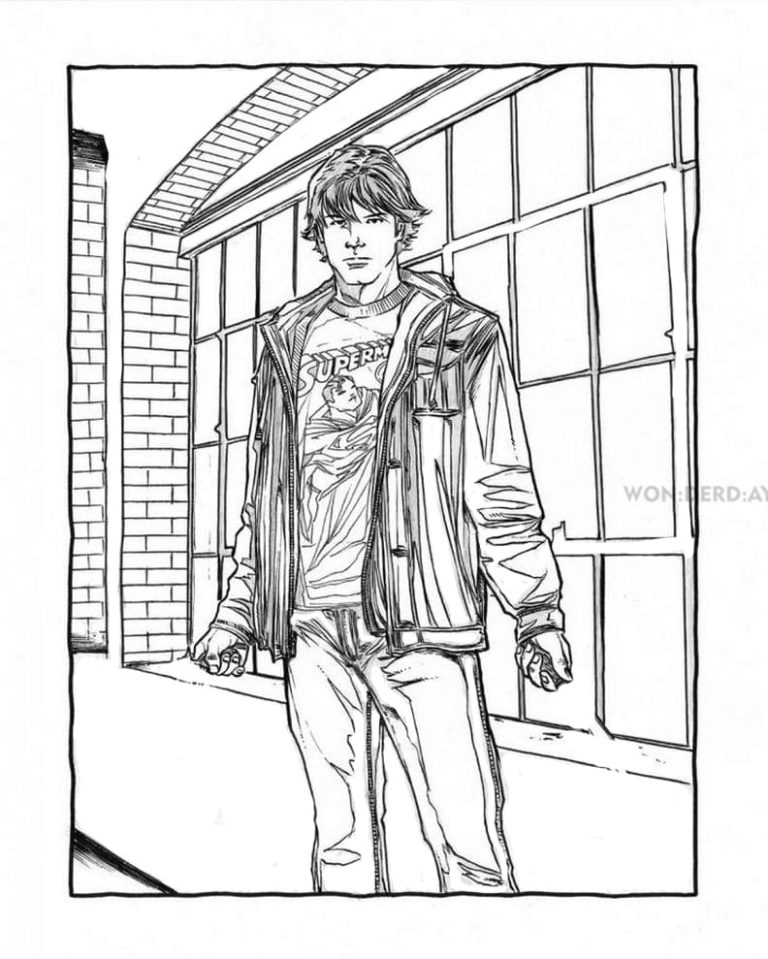 Coloring Pages Supernatural. Best collection, Print A4
