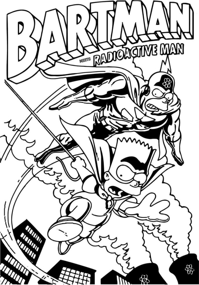 Disegni di Simpson da Colorare. 100 Immagini gratuite per la Stampa