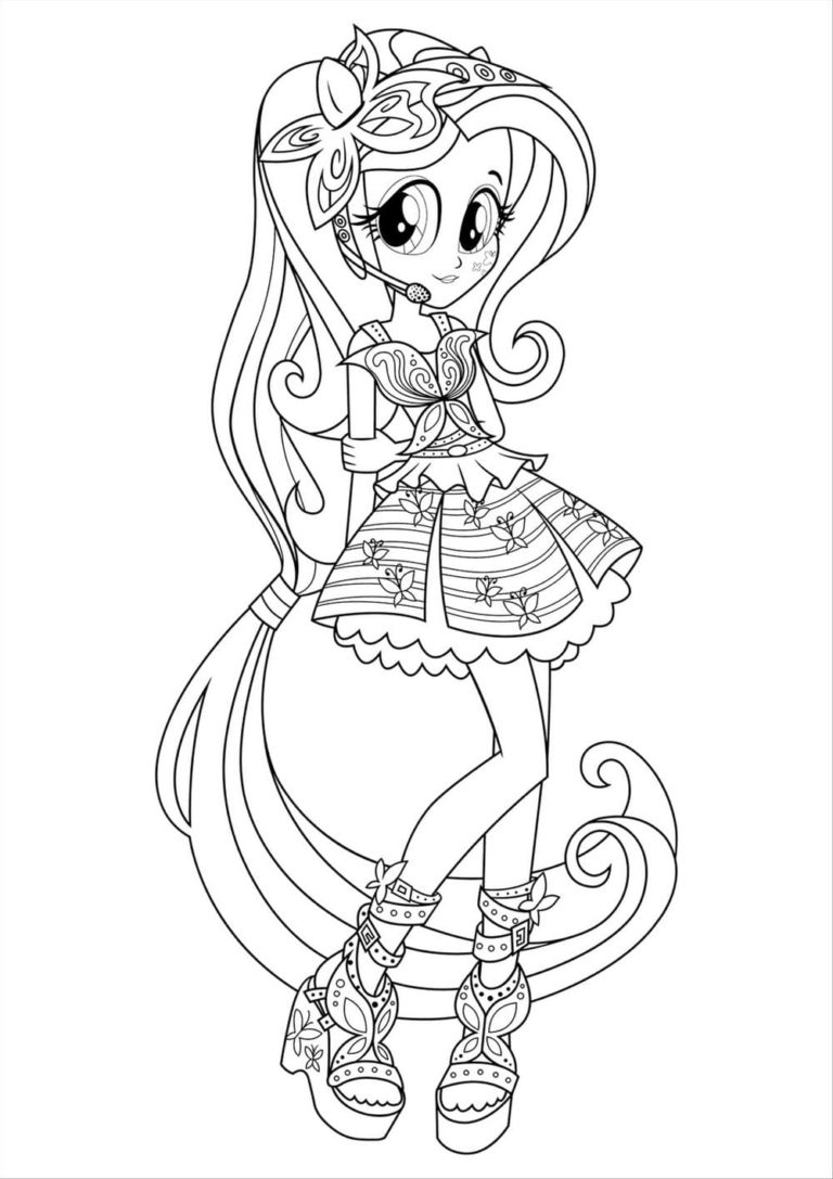 Coloring pages Equestria Girls. 100 Coloring Pages for Printing