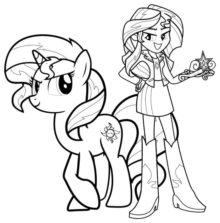 Coloring pages Equestria Girls. 100 Coloring Pages for Printing