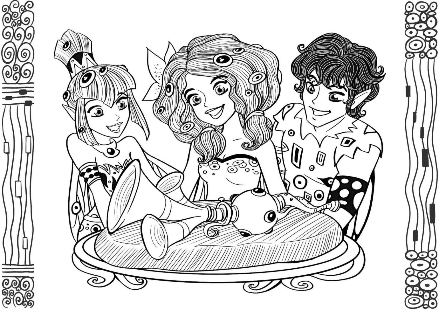 Coloring pages Mia and Me. Download and Print for Free