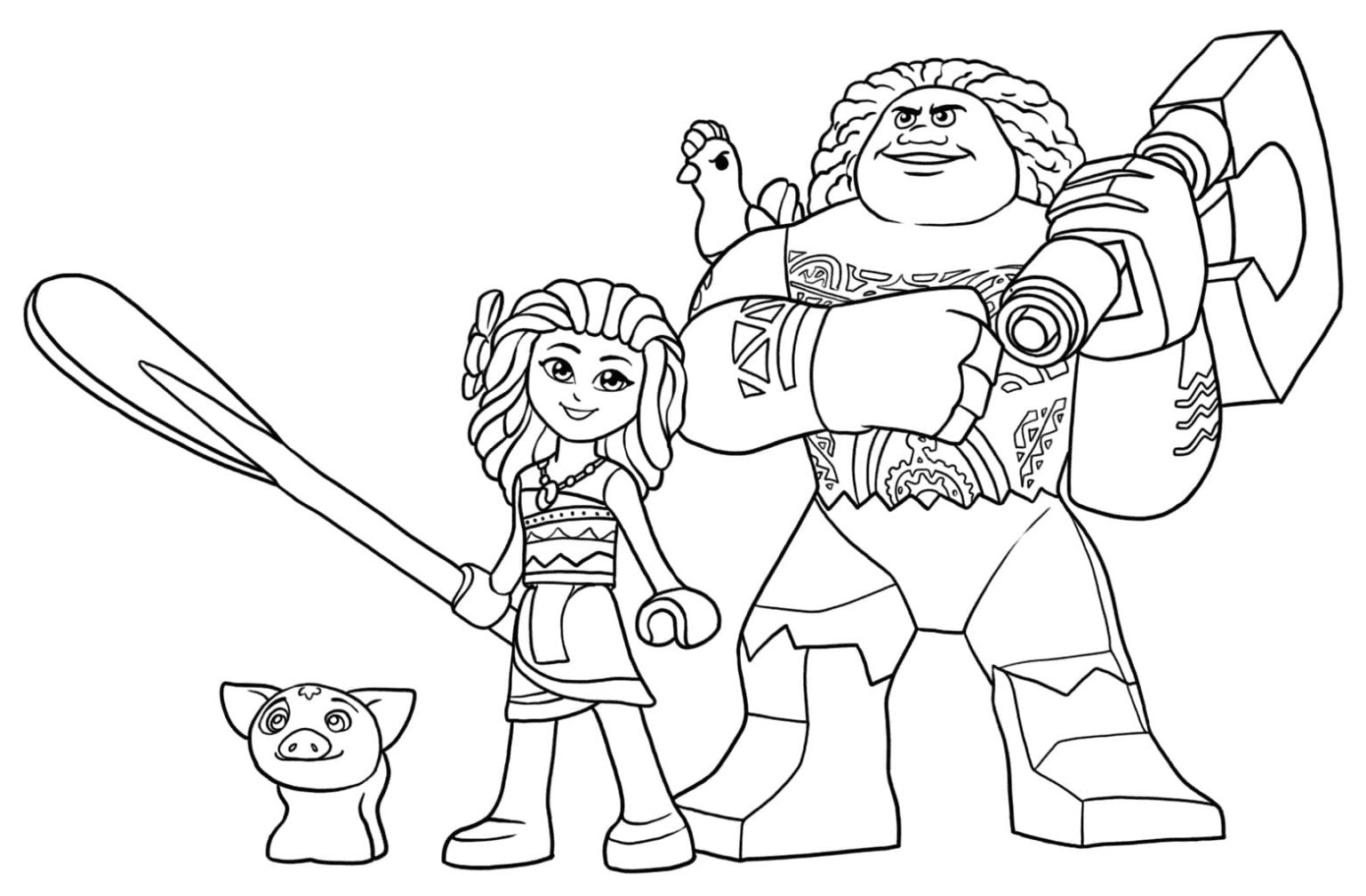 Moana Coloring Pages. Download and Print for Free