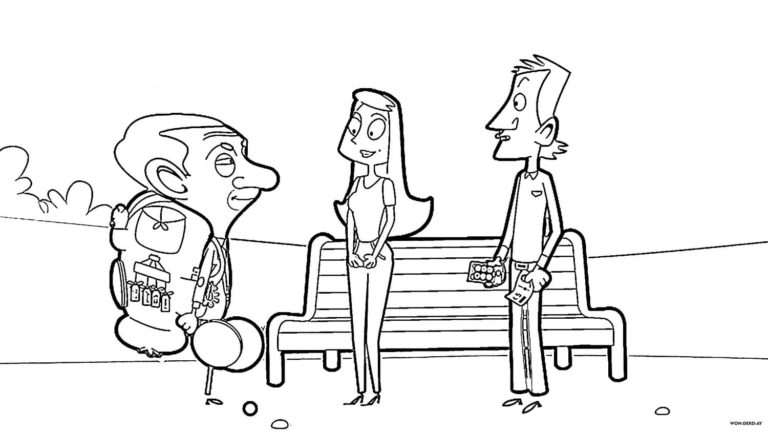 Mr Bean Coloring Pages. Print For Free (50 pieces)