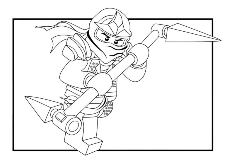 LEGO Ninjago Coloring Pages (100 Pieces). Print for Free A4