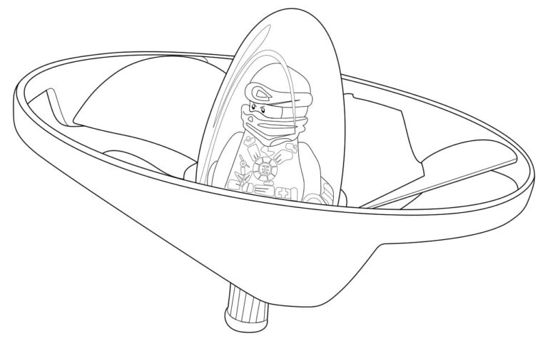 LEGO Ninjago Coloring Pages (100 Pieces). Print for Free A4