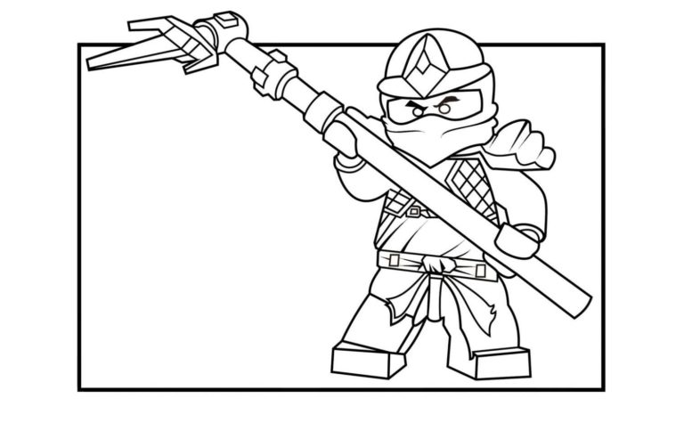LEGO Ninjago Coloring Pages (100 Pieces). Print for Free A4