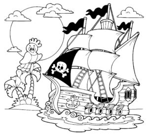 Coloring Pages Pirates (100 Pieces). Print for free | WONDER DAY