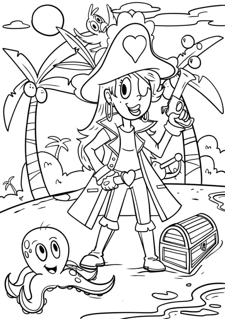 Disegni di Pirati da colorare (100 Pezzi). Stampa gratis