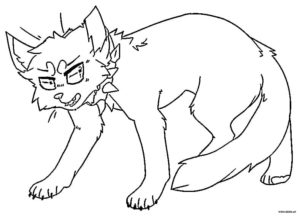 Warrior Cat Firestar Coloring Pages