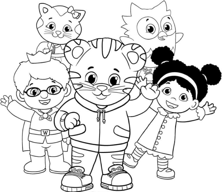 40 Disegni di Daniel Tiger da Colorare da stampare gratis