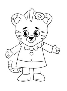 Desenhos de Daniel Tigre para Colorir. Imprimir A4