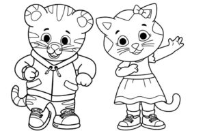 Daniel Tiger's Neighborhood Coloring Pages. Print A4