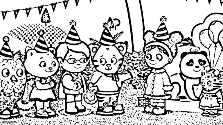 40 Disegni di Daniel Tiger da Colorare da stampare gratis