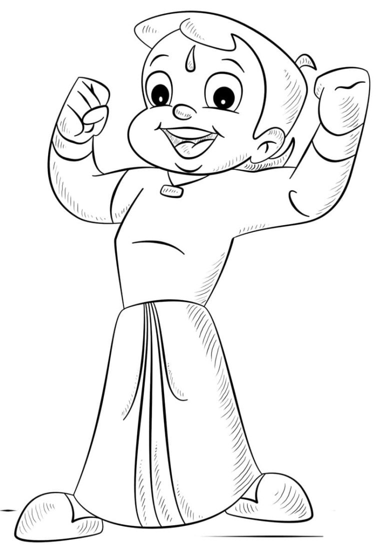 Chotta Bheem Coloring Pages. 55 Images Free Printable