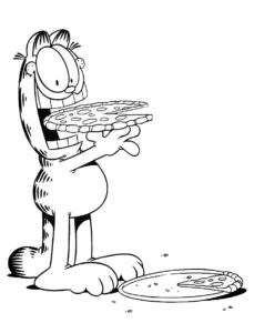 Garfield Coloring Pages. Print for Kids for Free | WONDER DAY