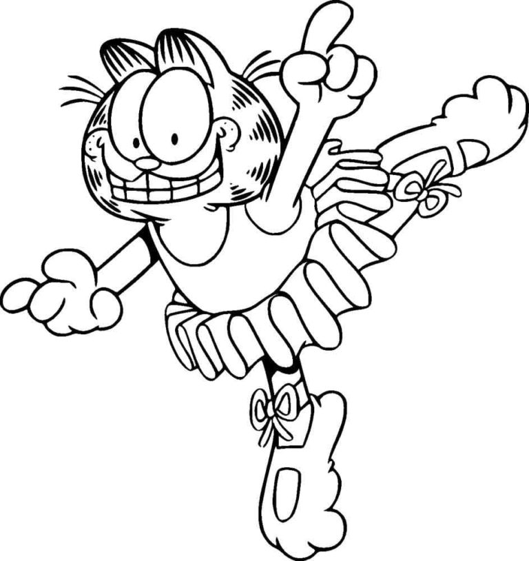 Garfield Coloring Pages. Print for Kids for Free | WONDER DAY ...