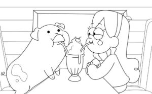Gravity Falls coloring pages (100 Pieces). Print for free