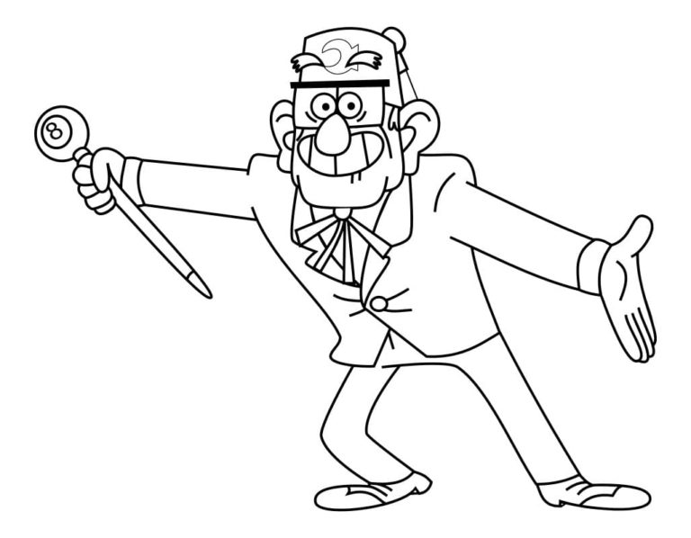 Gravity Falls coloring pages (100 Pieces). Print for free
