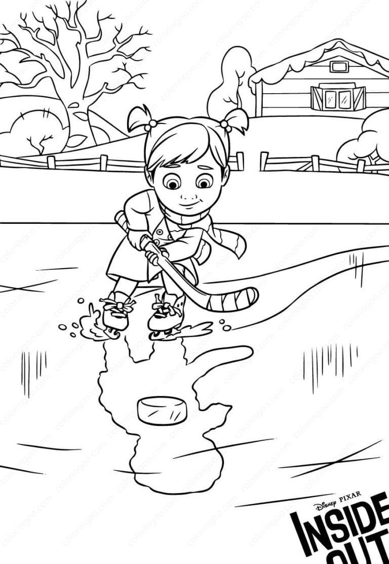 Coloring Pages Inside Out. Print for Kids in format A4