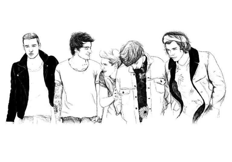 Coloring pages One Direction. Download and Print for Free