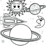 Planets Coloring Pages (100 Pieces). Print free for Kids