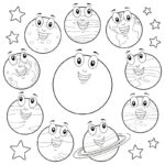 Planets Coloring Pages (100 Pieces). Print free for Kids
