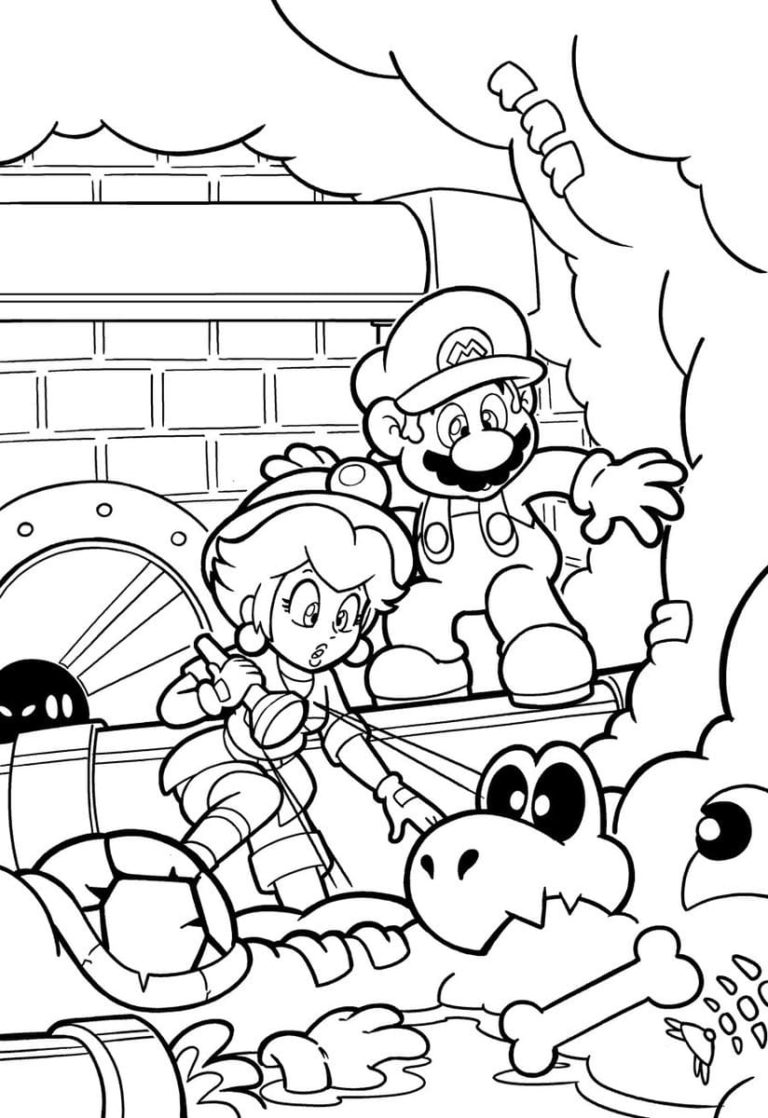 100 Dibujos de Mario para Colorear para imprimir gratis