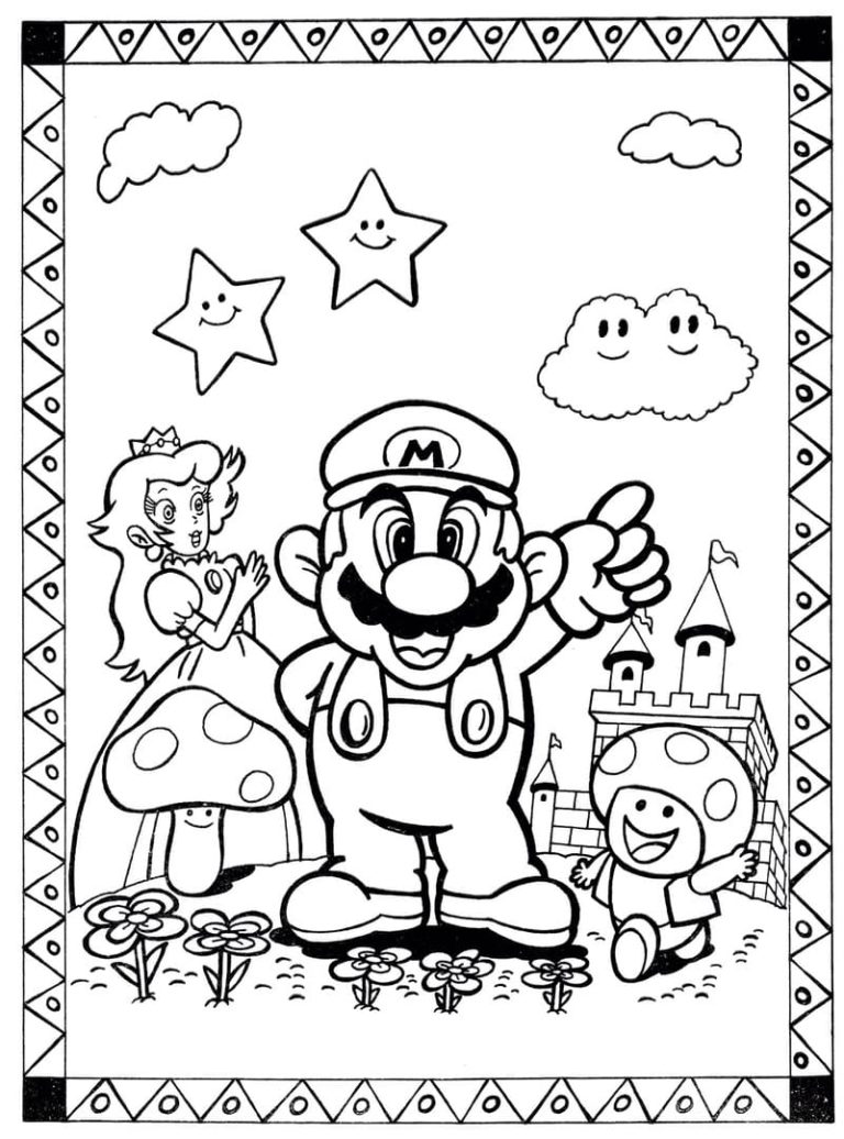 100 Disegni di Super Mario Bros. da Colorare per la Stampa gratuita